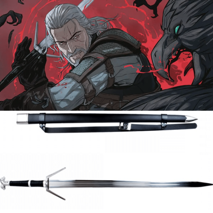 THE WITCHER 3 WILD HUNTER GERALT DI RIVIA metalni mač 116 cm - Anime Shop